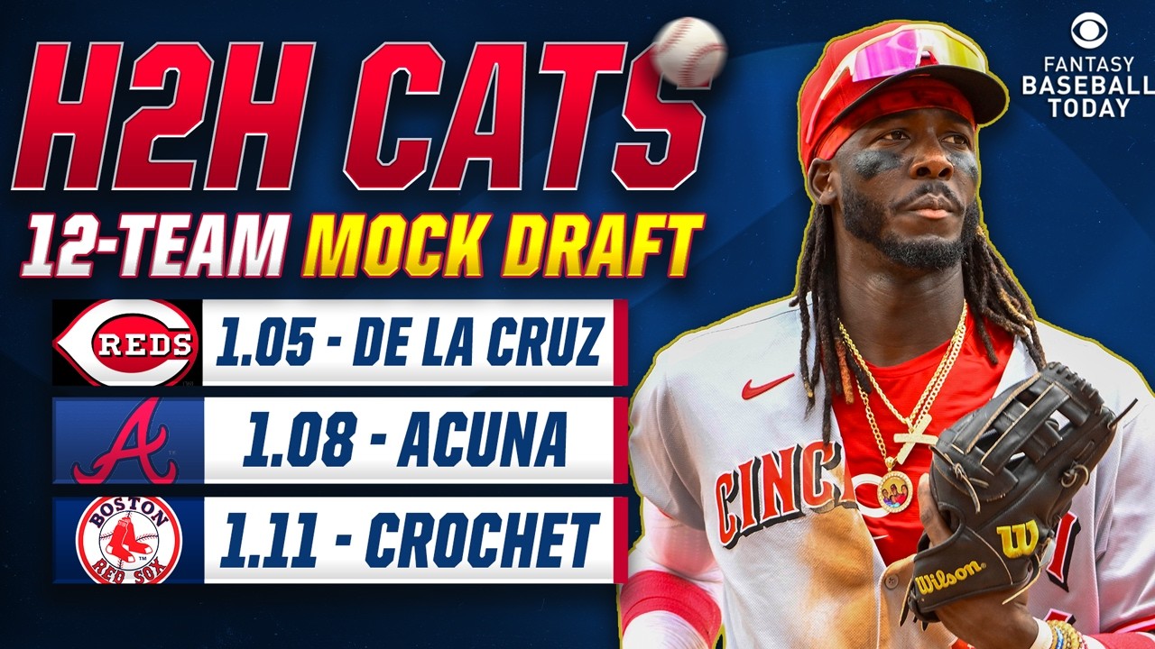 H2H Categories 12-Team Full Mock Draft on Yahoo I Fantasy Baseball Advice