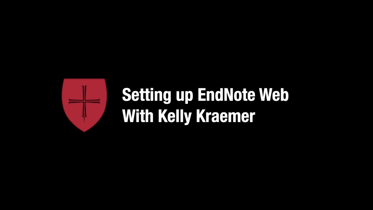 Tutorial: Setting up EndNote Web