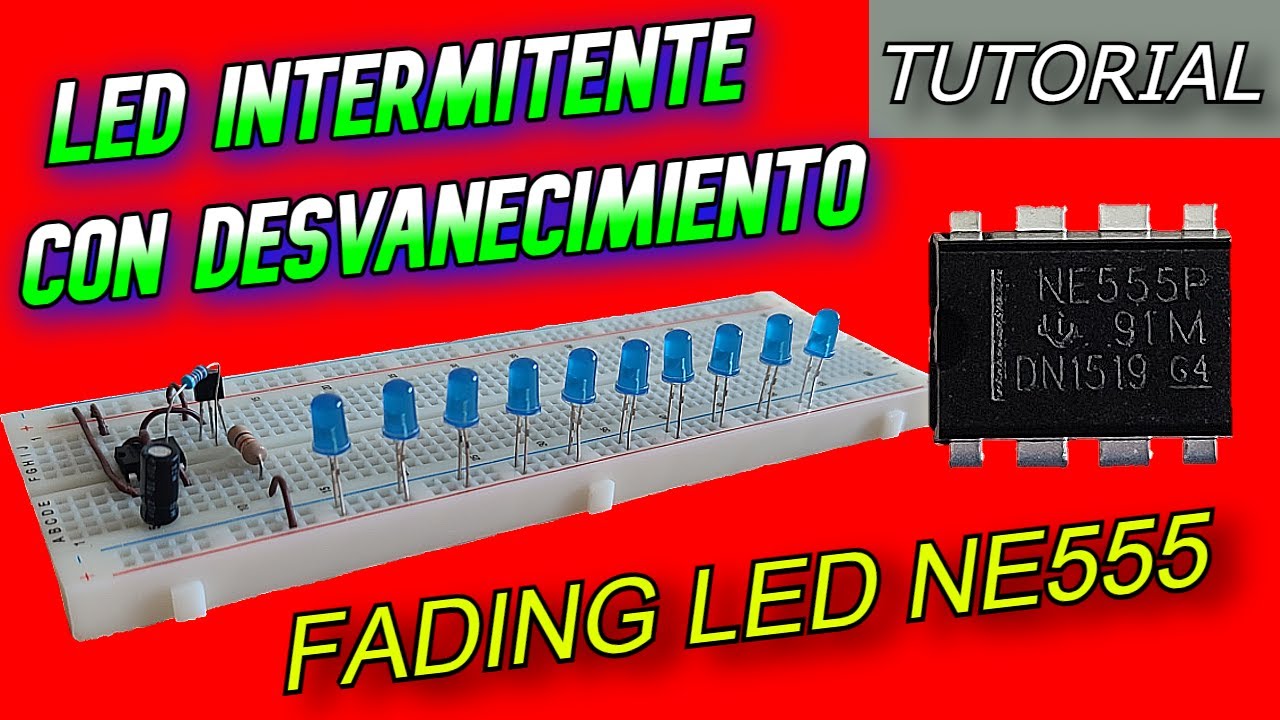 Flashing LED with Fading NE555 ``Fading LED´´