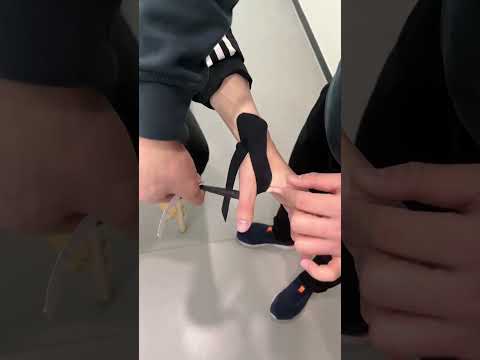How to tape a sprained thumb?