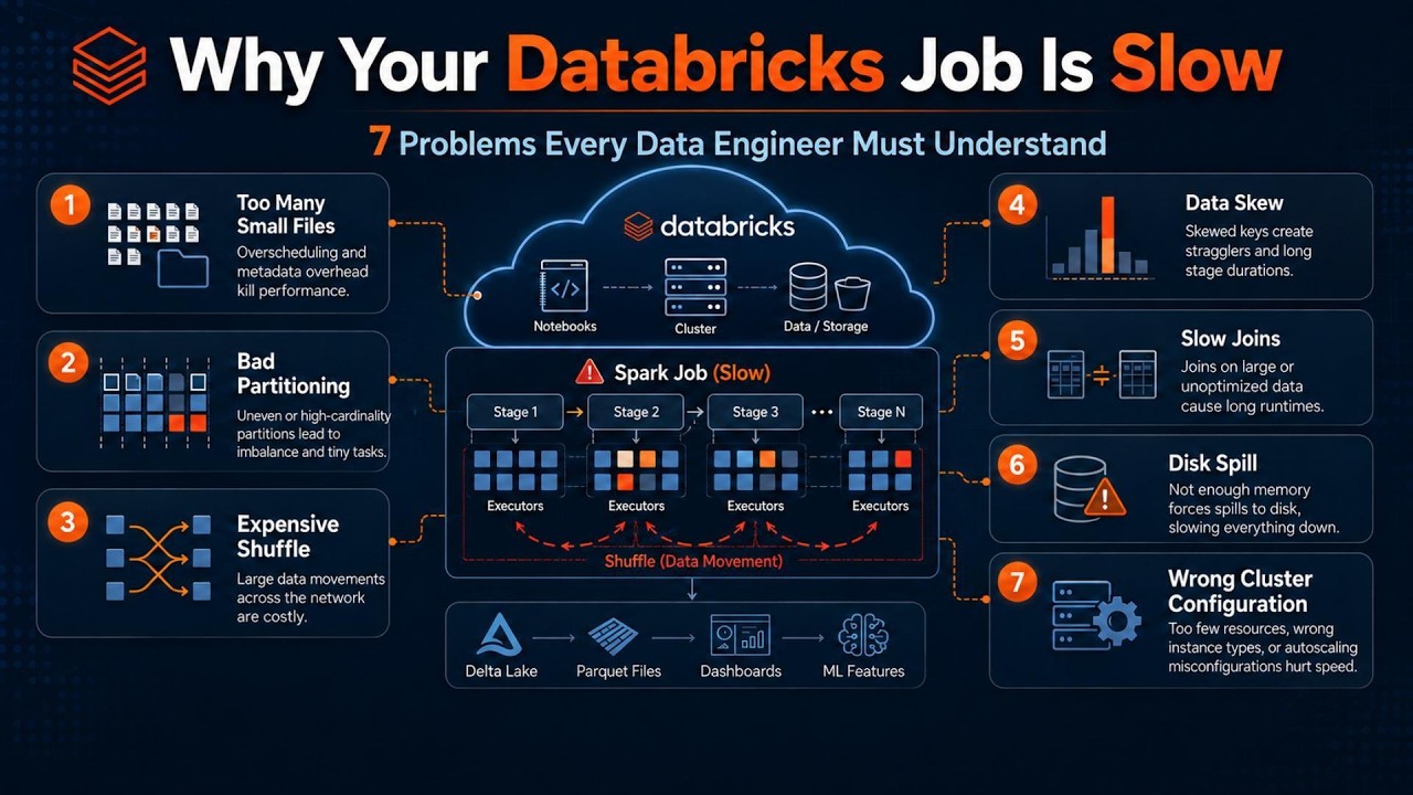 Why Your Databricks Job Is Slow: 7 Problems Every Data Engineer Must Understand