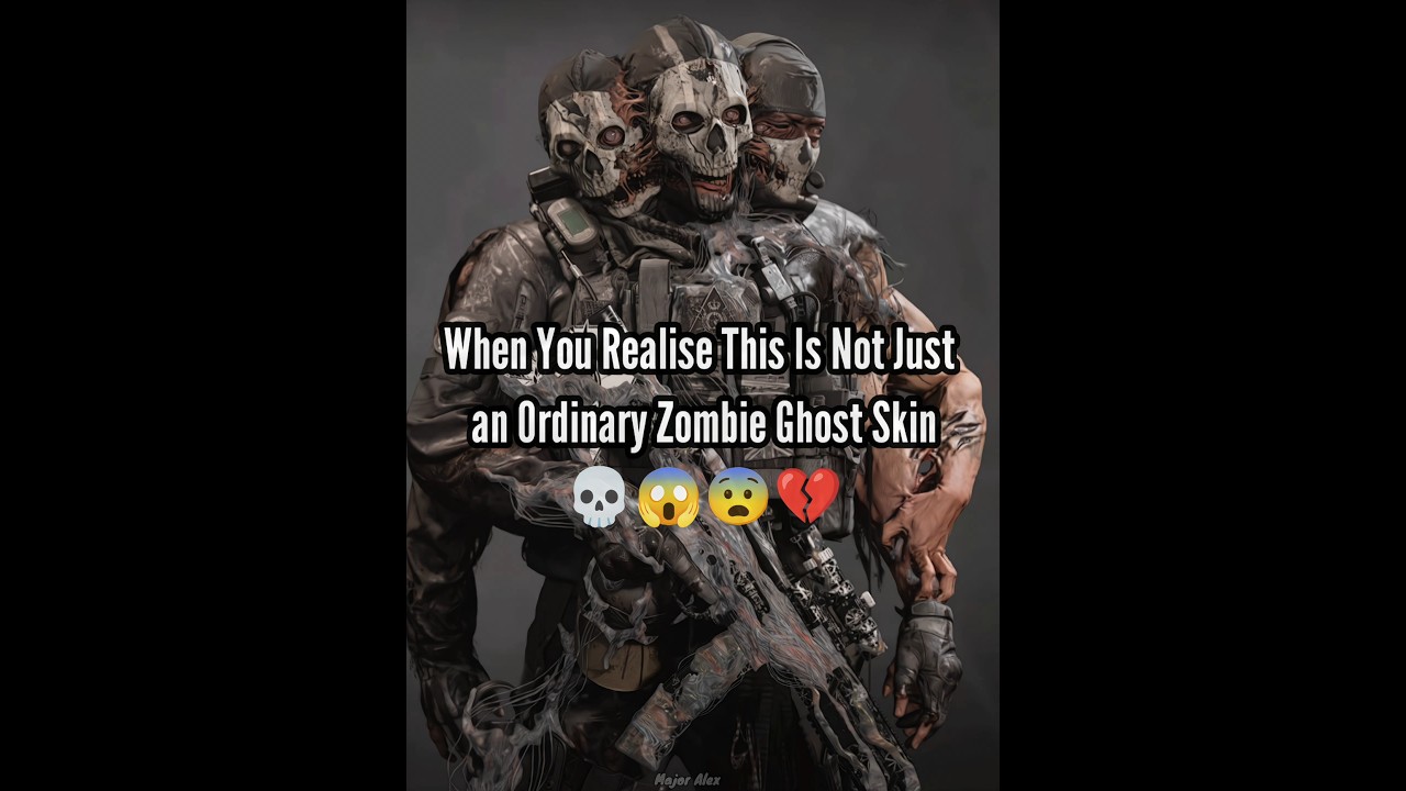 When You Realise Alone Blackcell Is Not Just An Ordinary Zombie Ghost skin in COD #shorts #cod #mw3
