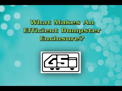 How to build a dumpster enclosure