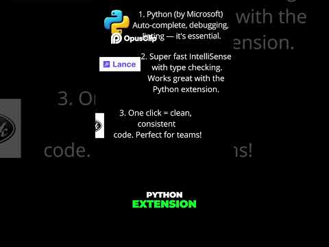 Top 5 VS Code Extensions #Python #VScode #VScodeExtensions #PythonTips #NovaCoder #PythonTutorial