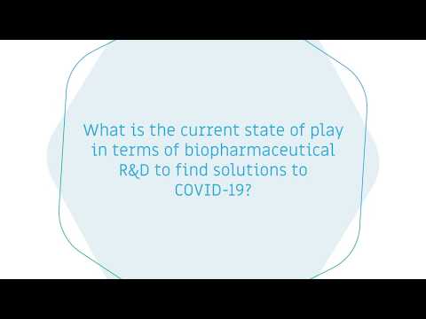 What is the current state of play in terms of biopharmaceutical R&D to find solutions to COVID-19?