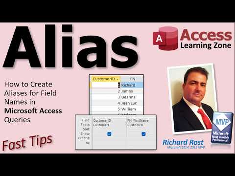 How to Create Aliases for Field Names in Microsoft Access Queries