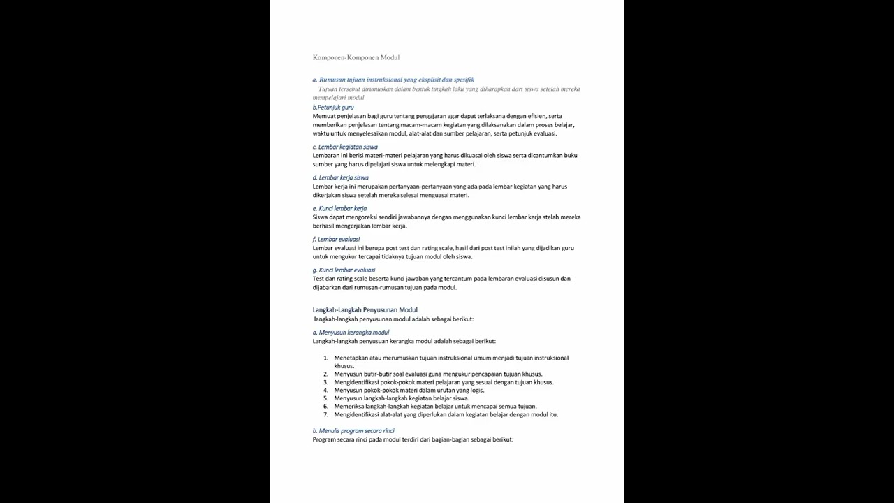aksi nyata komponen modul projek