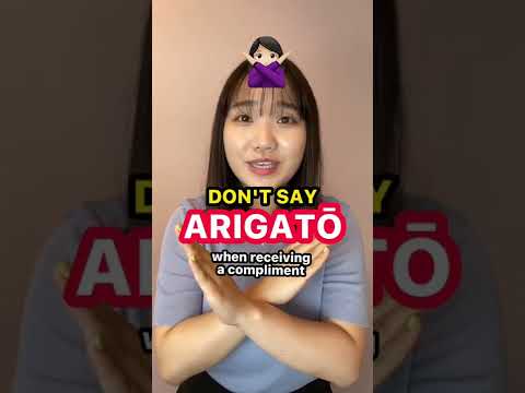 Don't say ARIGATO when receiving a compliment????‍♀️ #Shorts