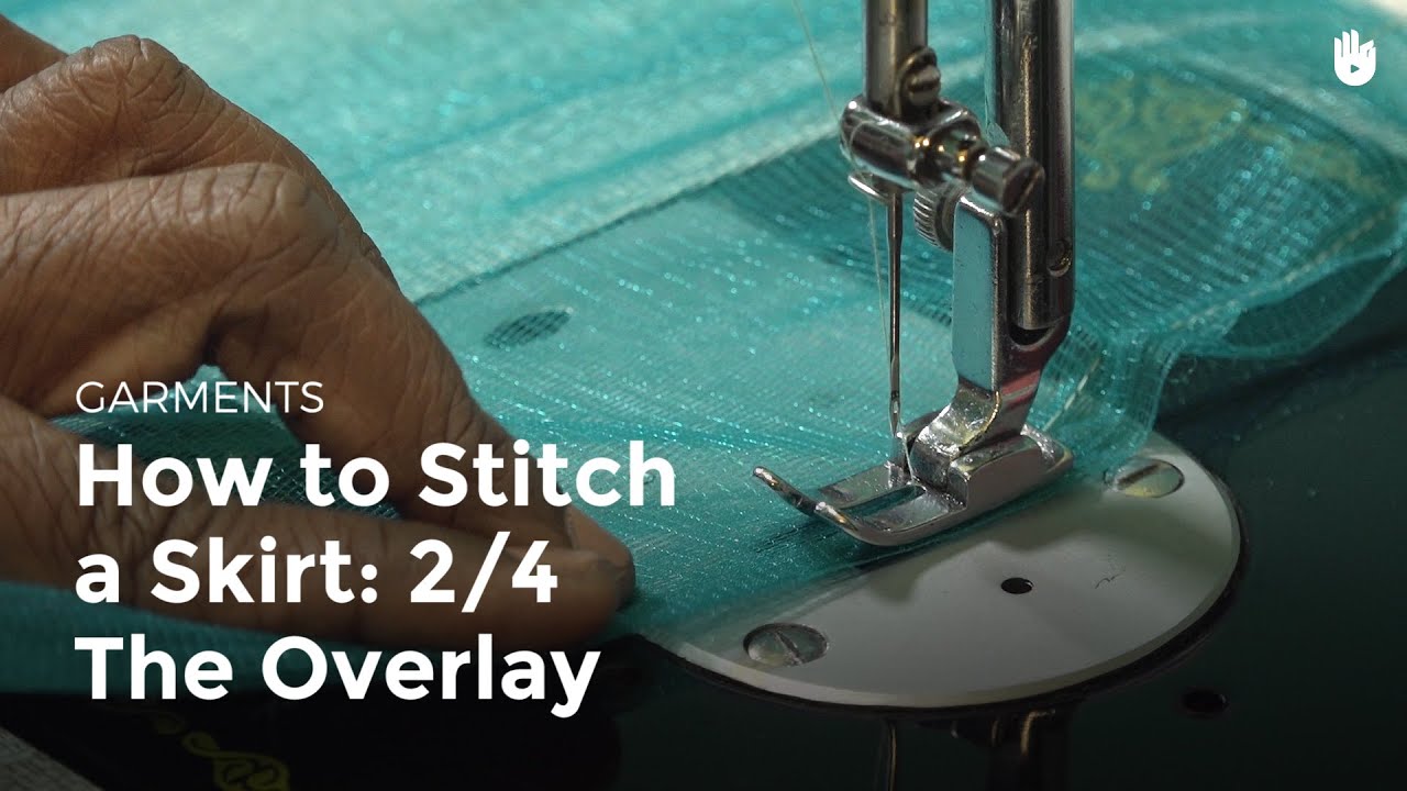 How to Stitch a Skirt: 2/4 The Outer Layer - Sewing Machine Operator ...