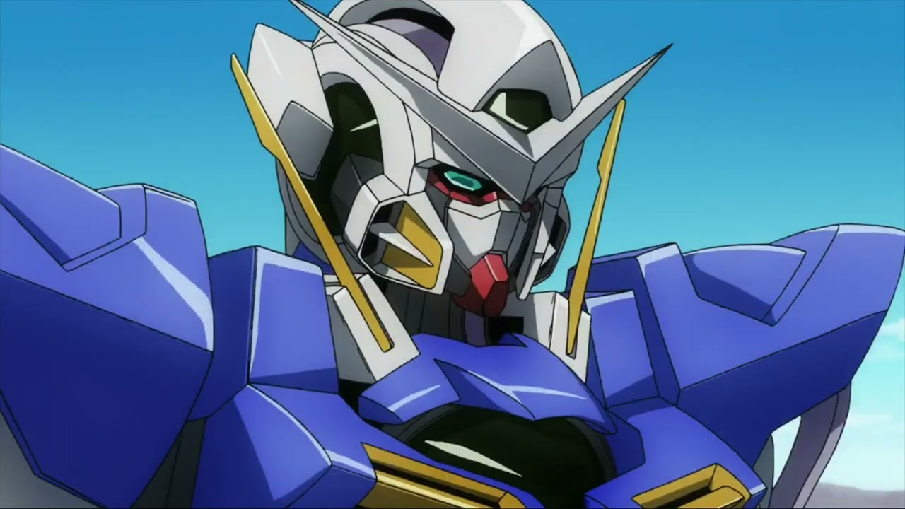 Gundam Exia against the AEU Enact | Mobile Suit Gundam 00