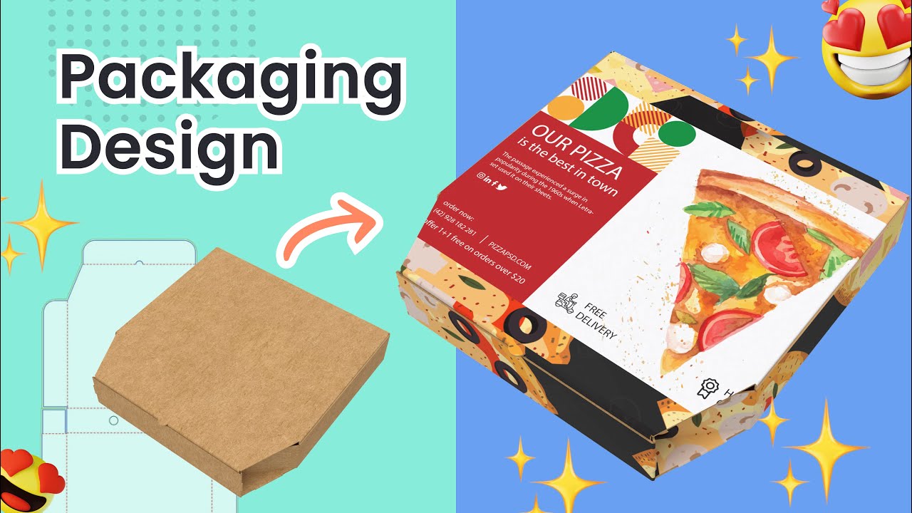 Cardboard box packaging design | Packaging die line | Packaging design | 4K | @pacdora