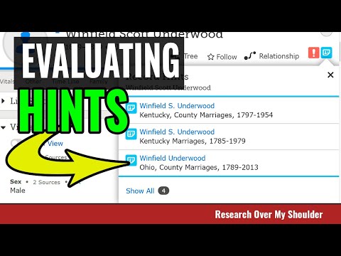 How to Evaluate FamilySearch Record Hints in Genealogy Research