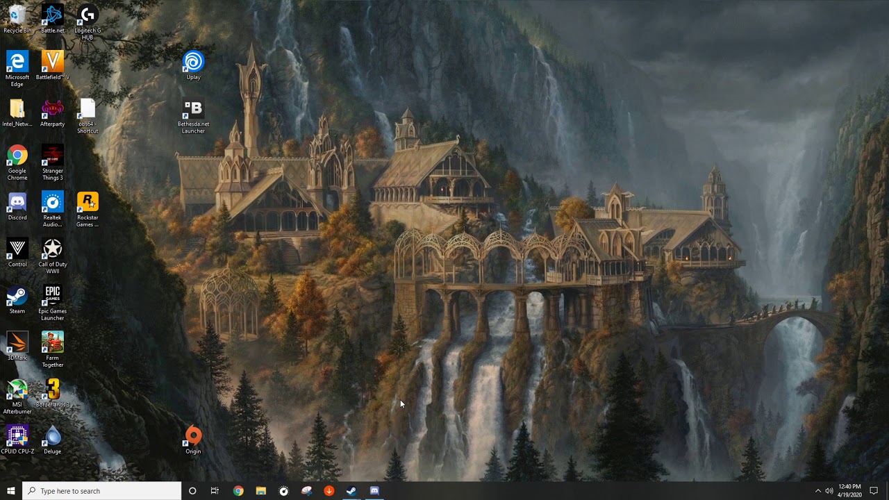 desktop wallpaper: Rivendell from Lord of the Rings!