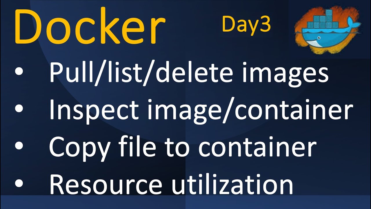 Docker Day 3 - Important commands | CheatSheet