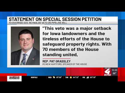 Iowa House collects enough signatures to bring lawmakers together for special session on eminent...