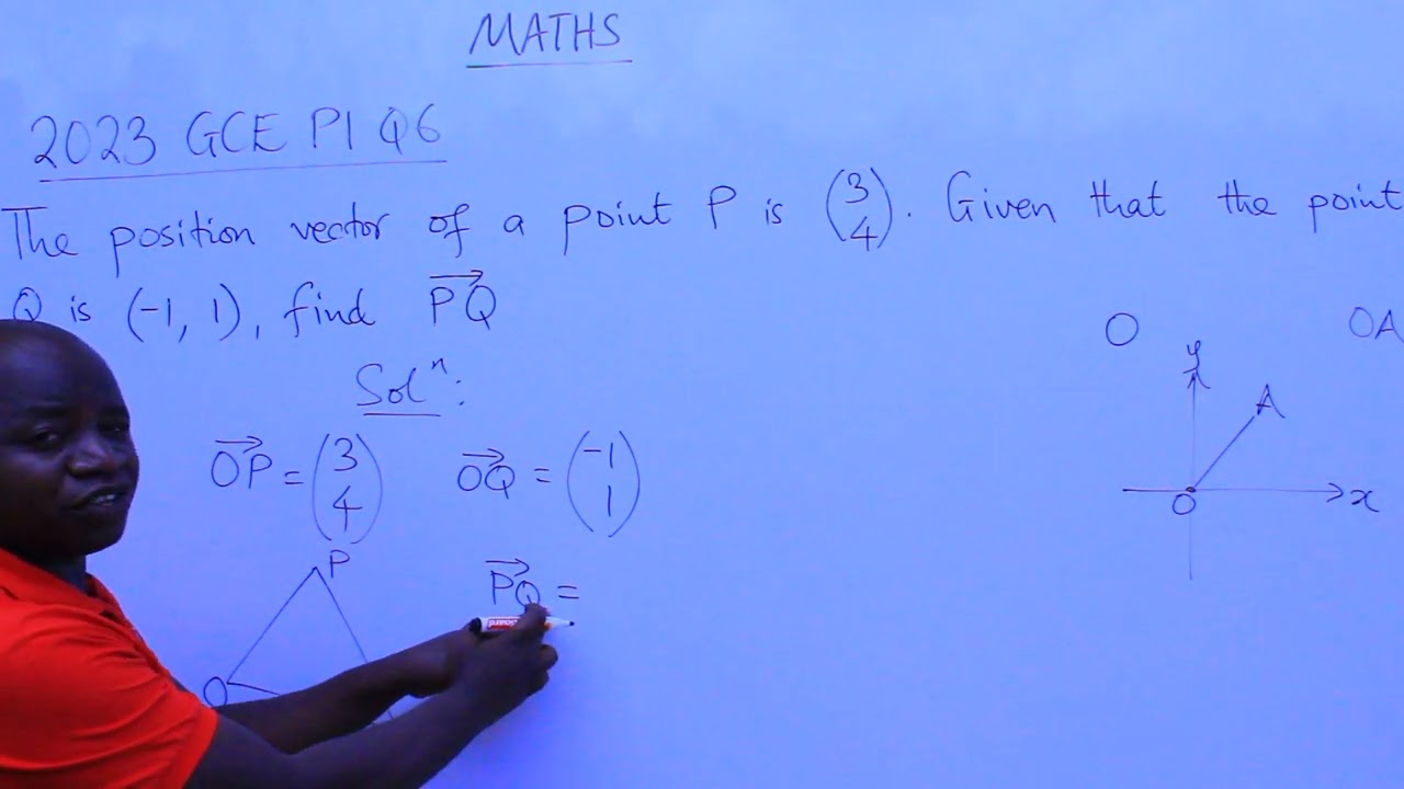 MATHS  2023 GCE P1 Q6