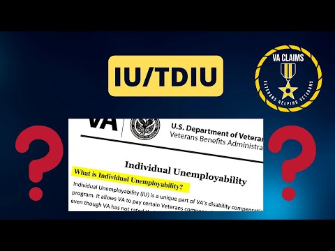 What is IU/TDIU and What it is Used for