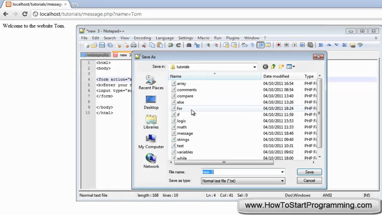 PHP Tutorial 16 - GET Variable (PHP For Beginners)