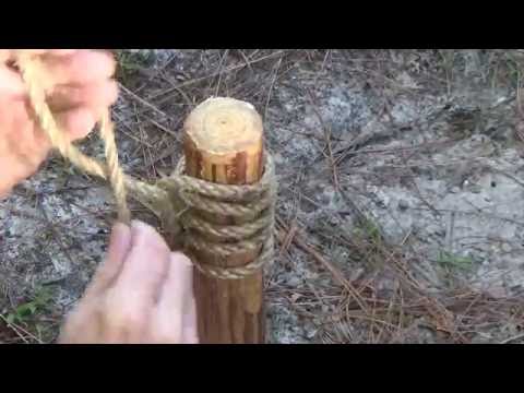 Clove Hitch and Half Hitches – SCOUT PIONEERING