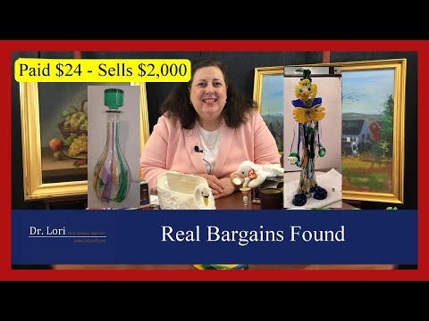 Real Bargains Found | Murano Glass, Jewelry, Pearls, Silver in Goodwill Blueboxes & Bins - Dr. Lori