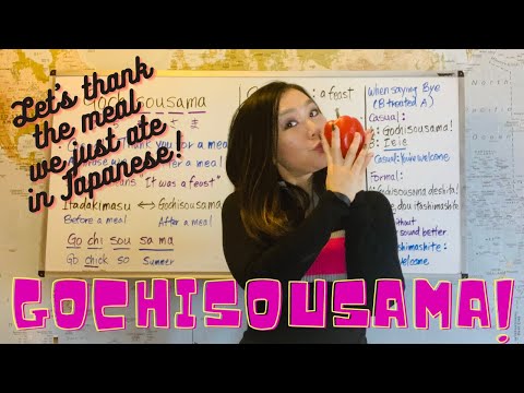Gochisousama! - A word to say after a meal... Let's say "Thank you for a meal!" in Japanese!