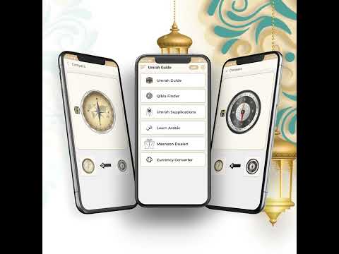 Umrah guide App with Qibla finder
