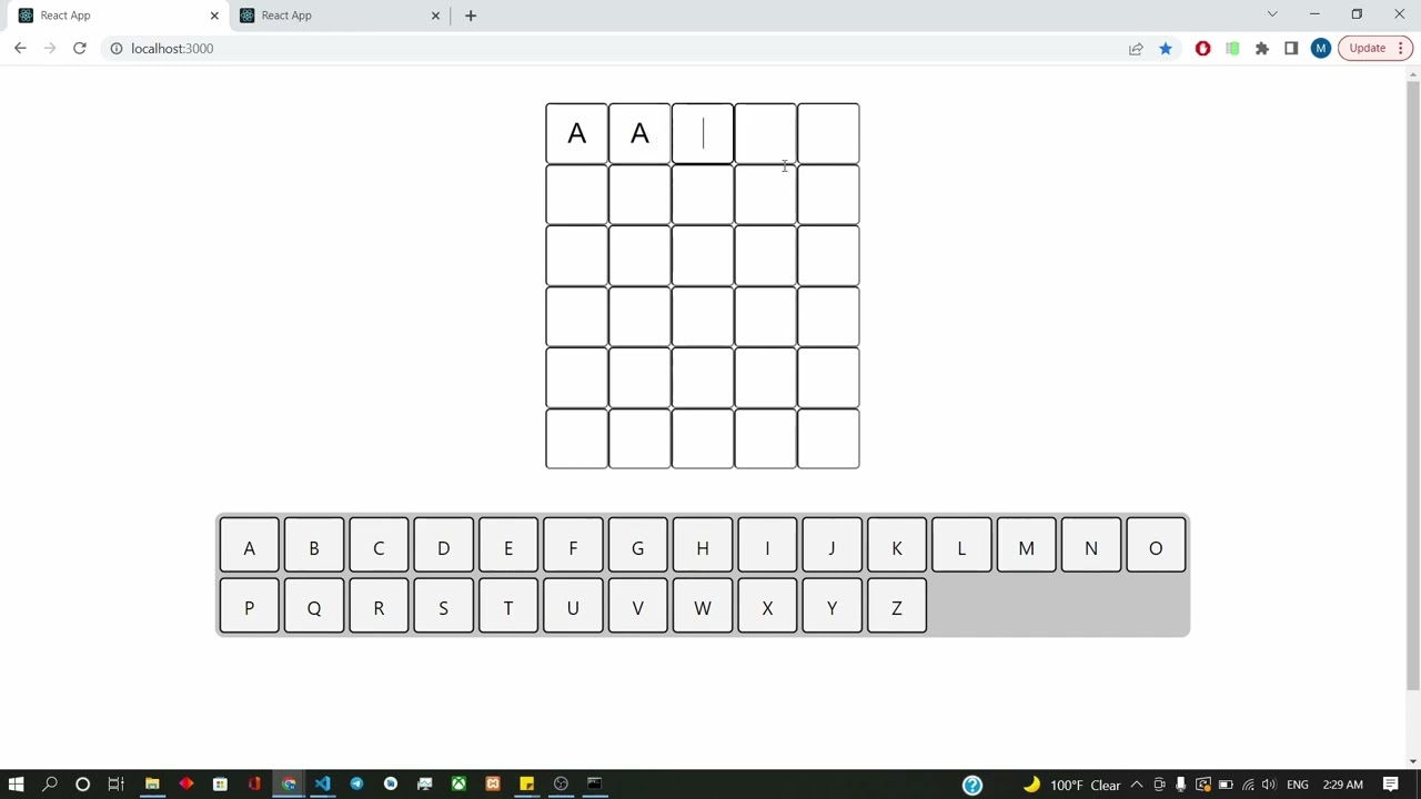 ReactJs Wordle Tutorial + Typescript