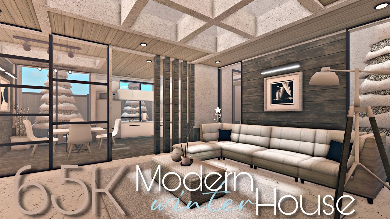 BLOXBURG: 65K MODERN WINTER HOUSE | NO-GAMEPASS