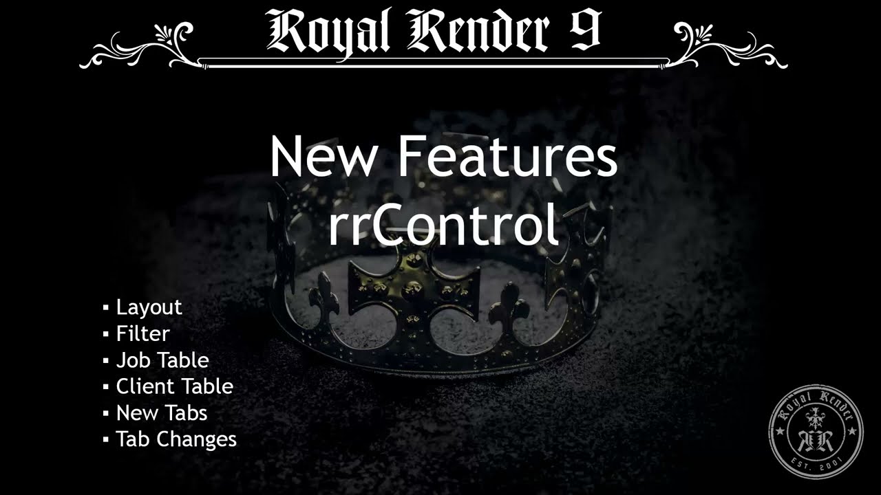 Royal Render v9 - New Features - rrControl