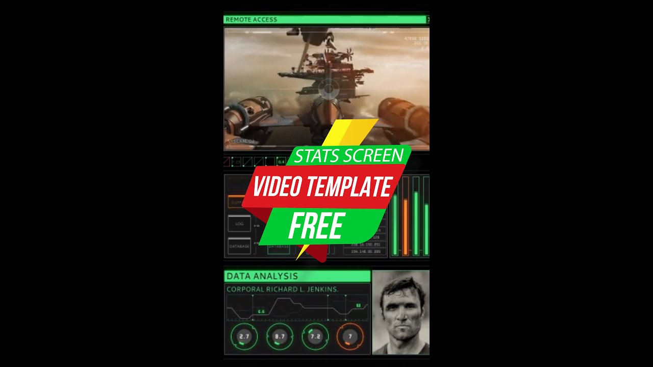 Retro User Interface Screen Lower Third After Effects Template | FREE