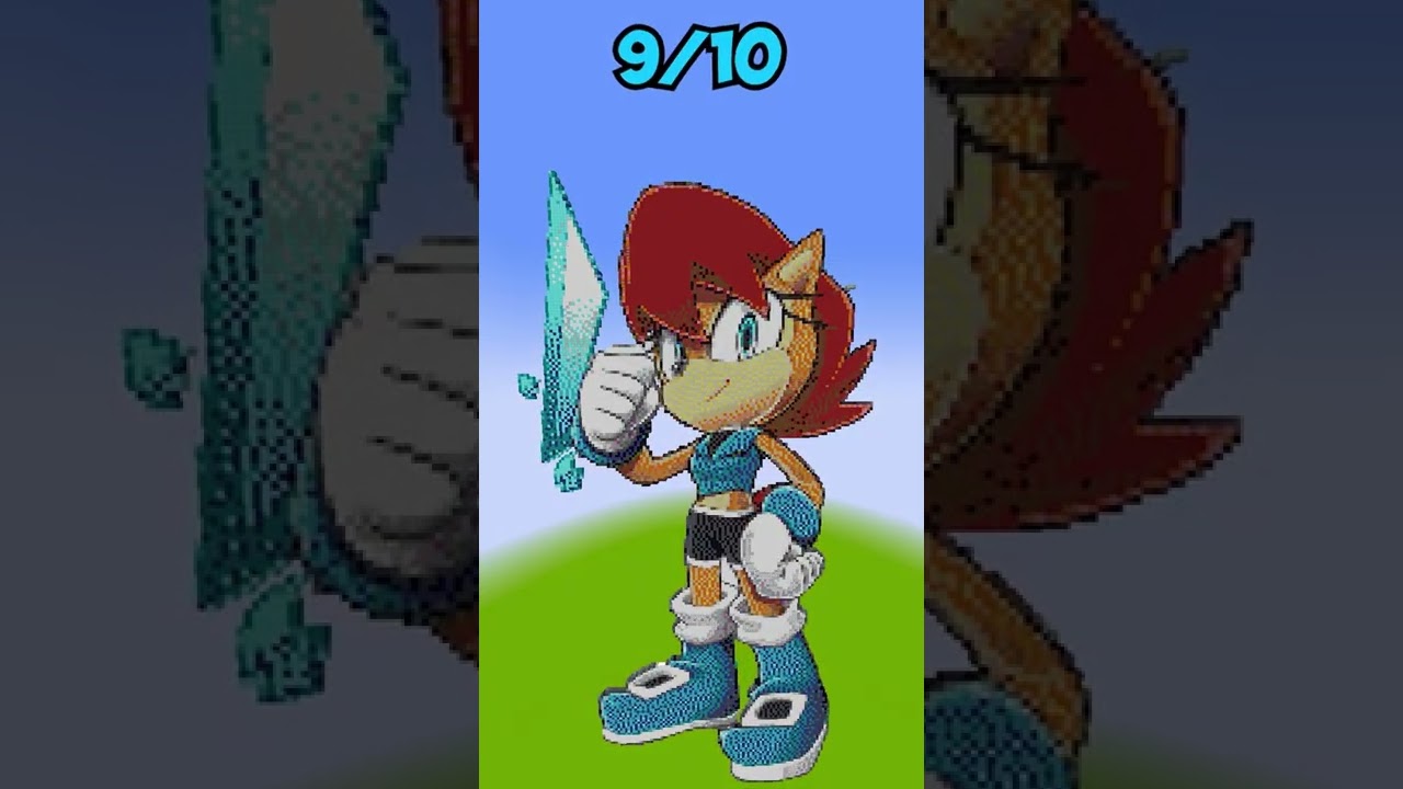 Minecraft: Rate Sally Acorn from 1 to 10 😸 #shorts