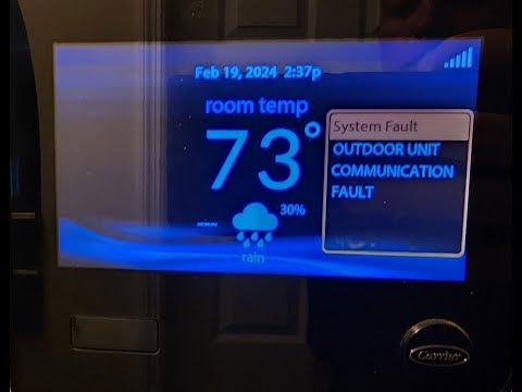 Troubleshooting Carrier 25VNA4 outdoor communication fault
