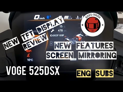 Voge ds525x TFT display Review !!! (ENG/Subtitles)