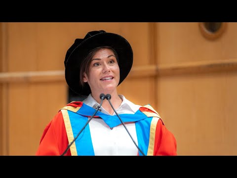 Eilidh Barbour receives an Honorary Degree of Doctor of Letters from Glasgow Caledonian University
