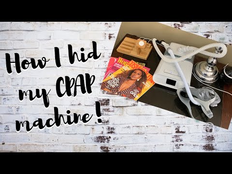 How to hide your CPAP machine- CPAP Storage Idea
