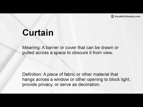 Curtain Meaning