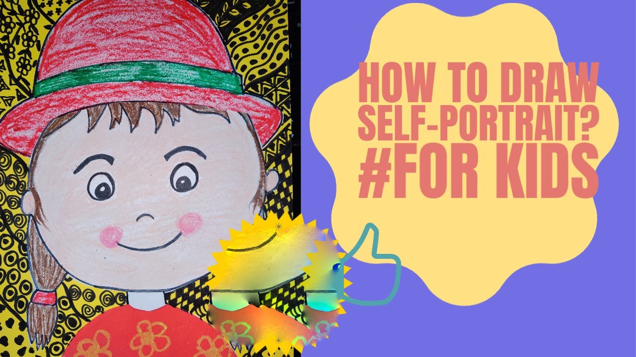 SELF PORTRAIT: How to draw Self Portrait #Self portrait Art Lesson