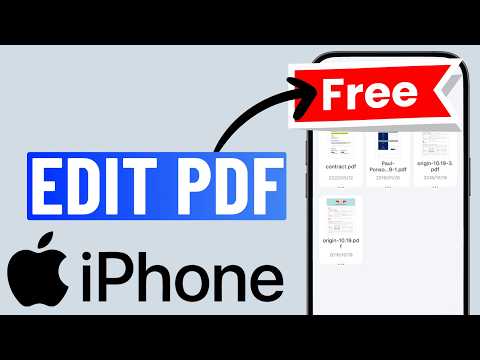 How to Edit PDFs on iPhone (Free Method)