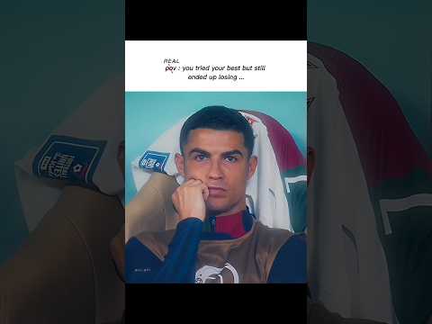 When Ronaldo Tried His Best… But the World Cup Dream Ended ???? | #ronaldo #sad #shorts