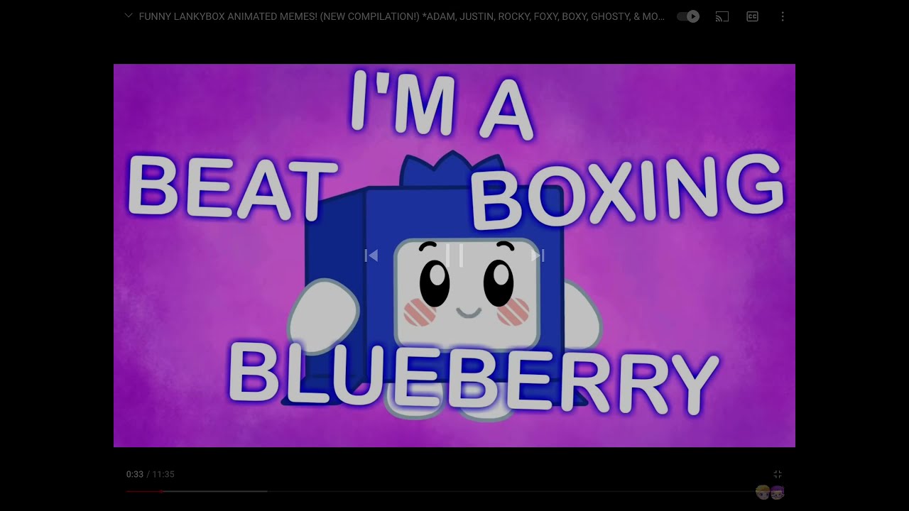 I am a beatboxing￼ blueberry 🫐