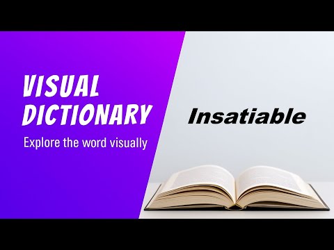 Insatiable  Meaning | Insatiable  Definition | Insatiable  Pronunciation | Visual Dictionary