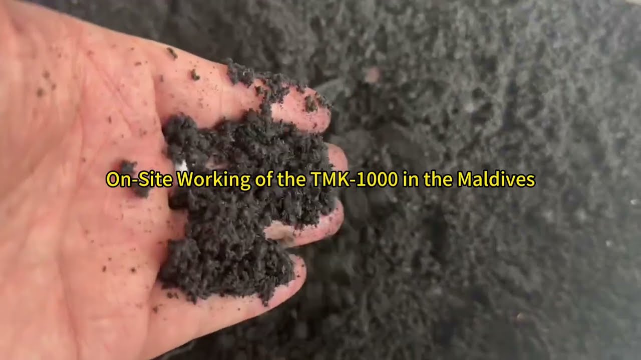 On-Site Working of the TMK-1000 in the Maldives - TMK Food Waste Composting Machine