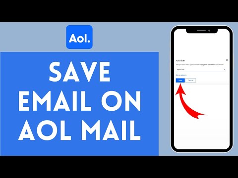 How to Save Email on AOL Mail (2024) | AOL Mail Tutorial