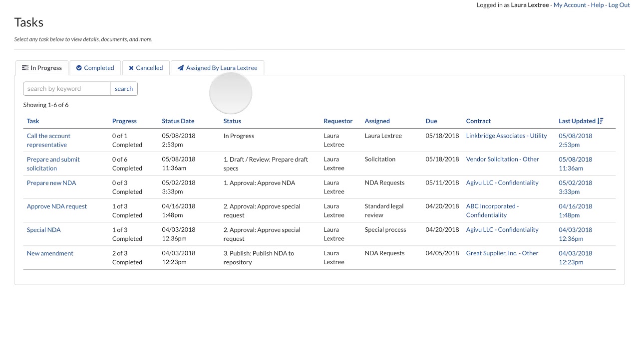 What is Workflow in Contract Management