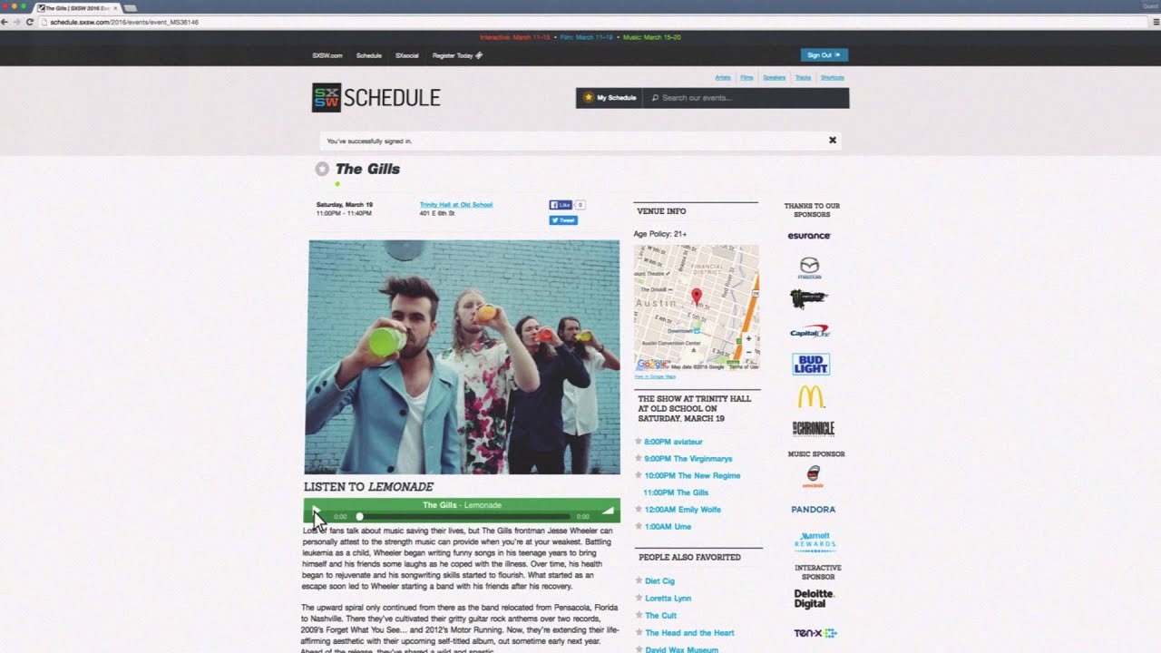 How to use the SXSW Schedule