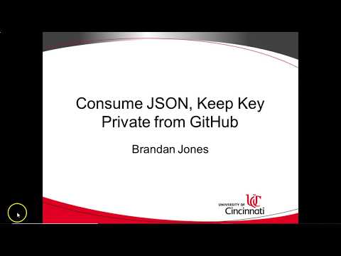 Consume JSON, Keep API Key Private from GitHub