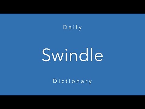 Swindle (Daily Dictionary)