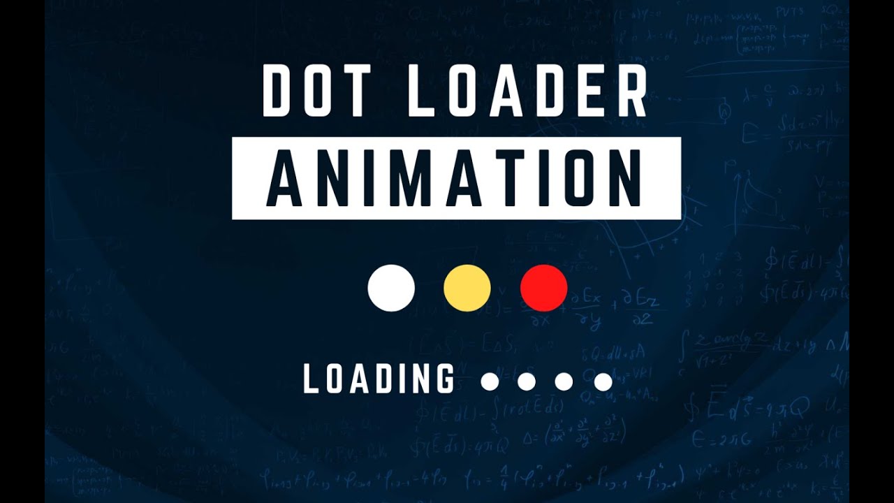 Pure CSS Three Dots Loading Animation Using HTML & CSS