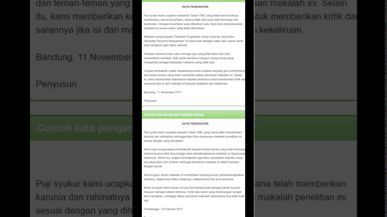 Contoh Kata Pengantar yang Baik dan Benar