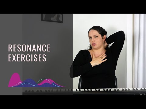 Resonance exercises for singers